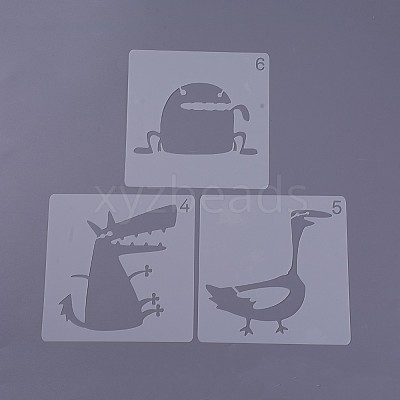 Wholesale Kids Cartoon Plastic Hollow Drawing Stencil - xyzbeads.com