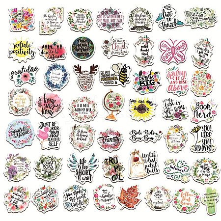 Wholesale 50Pcs Inspirational Paper Cartoon Stickers Set - xyzbeads.com